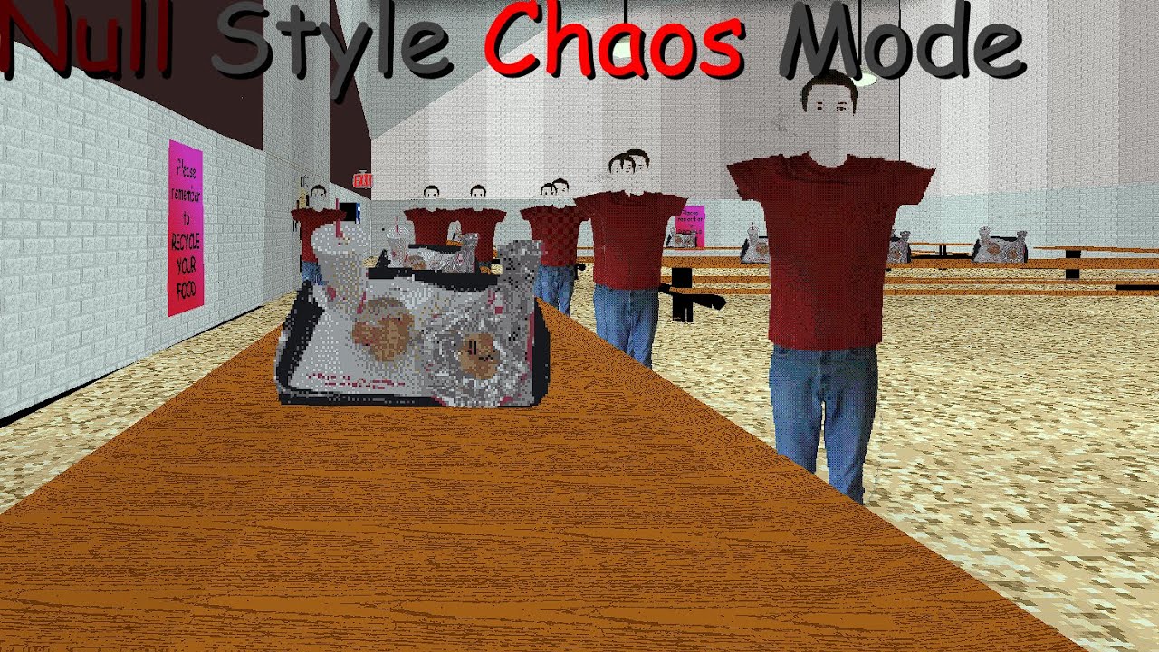 Baldi's Basics Classic Remastered Null Style Chaos Mode - YouTube