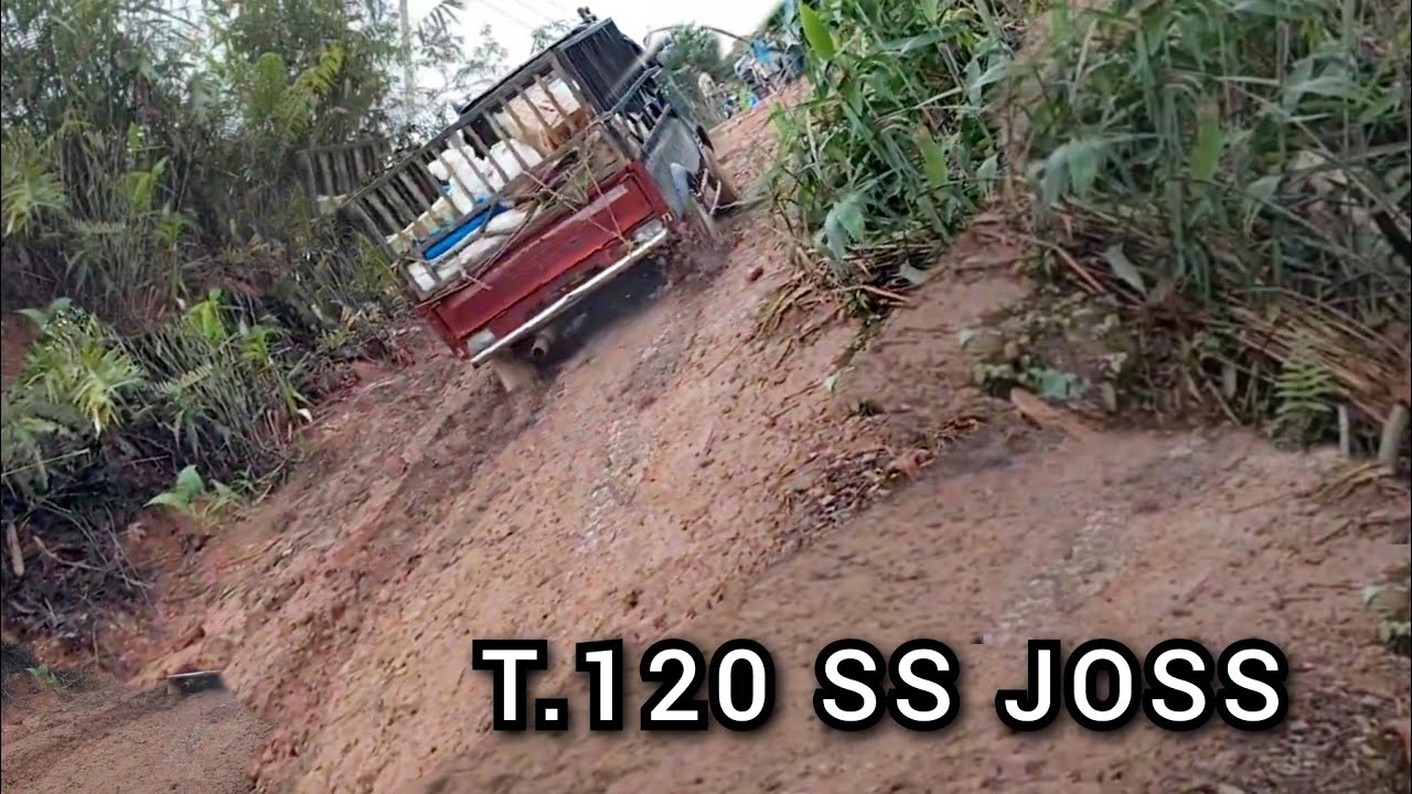 Mitsubishi T 120 SS Joss di tanjakan yang licin#T120SSpickUp - YouTube
