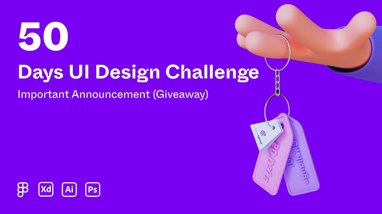 50 Days UI Design Challenge Plus giveaway (Important Announcement ...