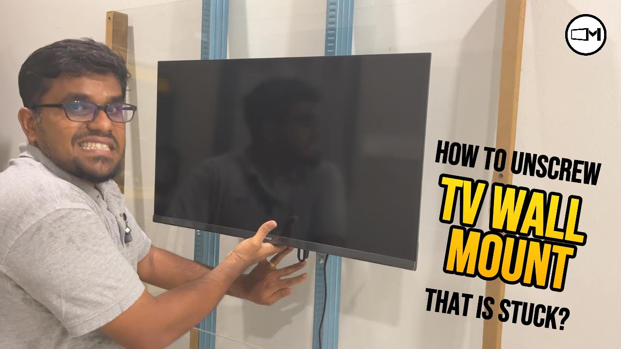 How to Unscrew TV Wall Mount That is Stuck to the Wall? | Remove TV ...