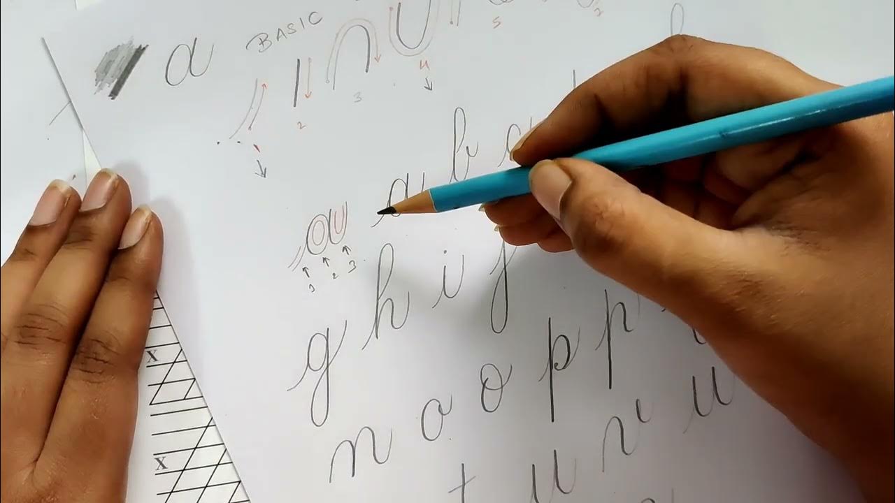 How to do Calligraphy with Pencil PART 2 | Calligraphy for beginner | a ...