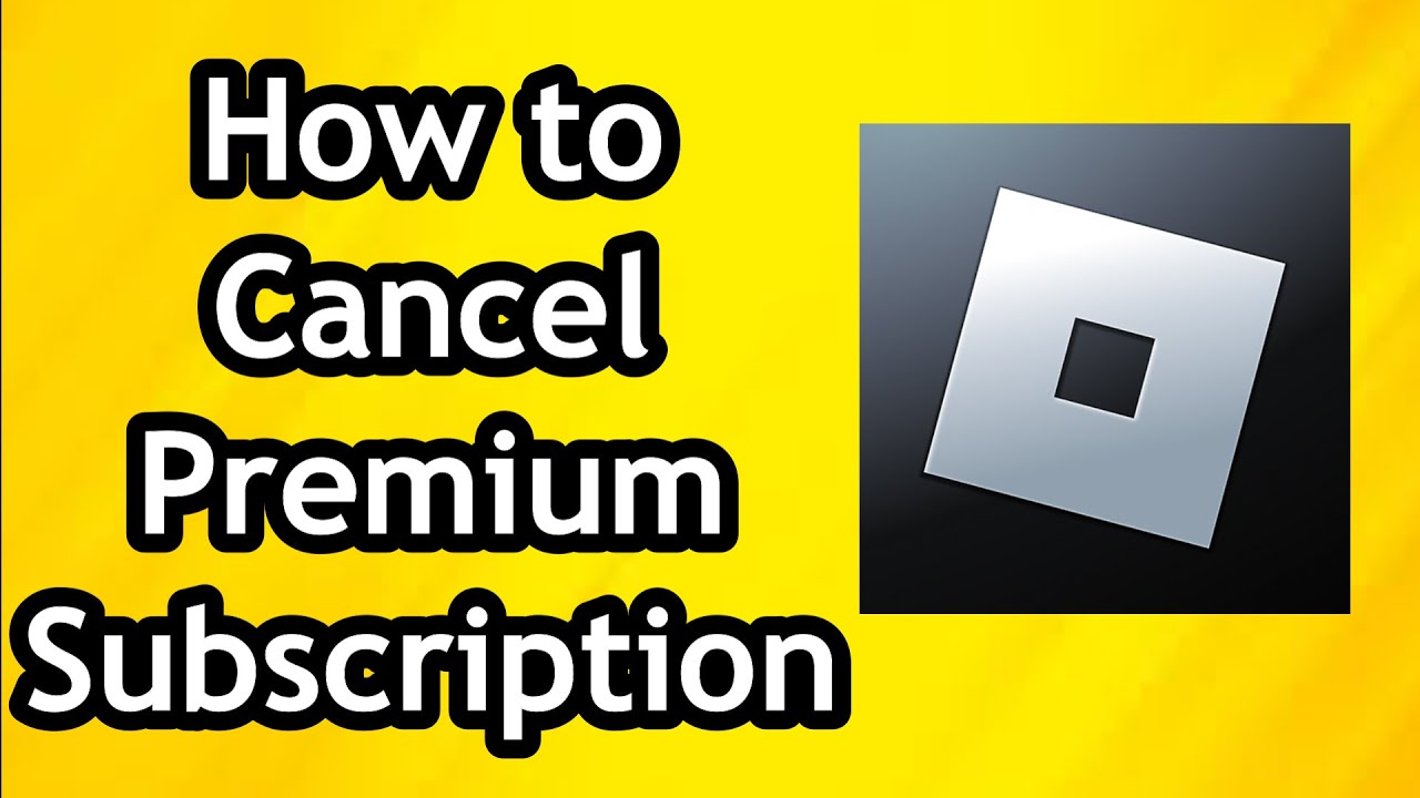 How to Cancel Premium Subscription on Roblox - YouTube