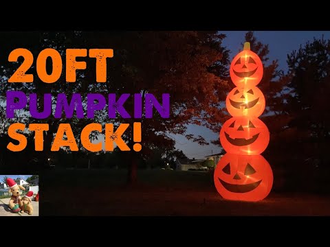 NEW FOR 2022 | Halloween Inflatable 20FT Colossal Pumpkin Stack! [4K ...
