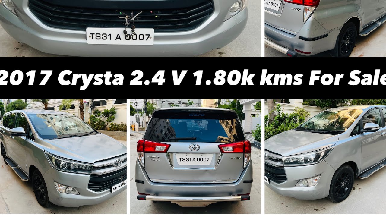 Innova Crysta 2017 For Sale | Secondhand Cars Sale In Hyderabad ...