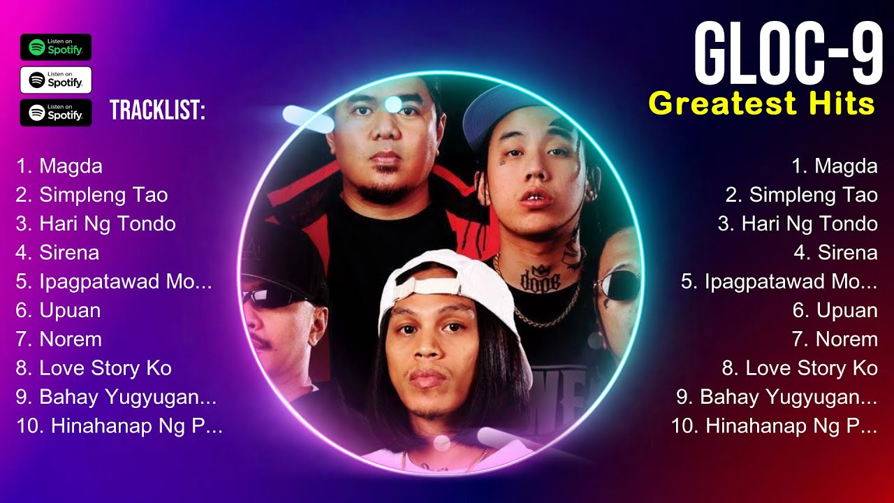 Gloc 9 Best Songs Gloc 9 Top Hits Gloc 9 Playlist Collection - YouTube