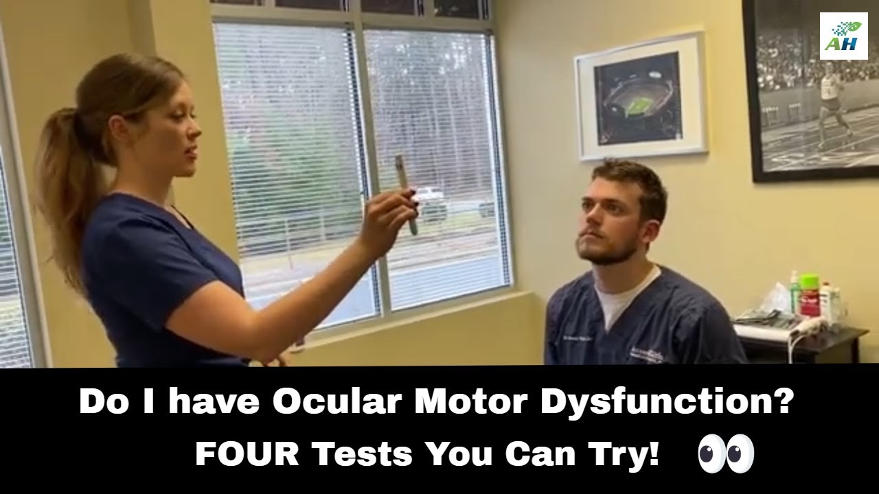 Do I Have Oculomotor Dysfunction? | Oculomotor Dysfunction Tests - YouTube