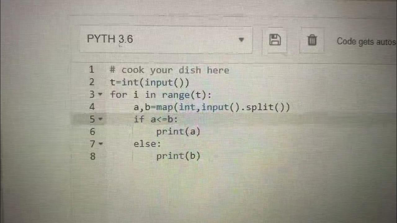 Burgers | code chef solution in Python - YouTube