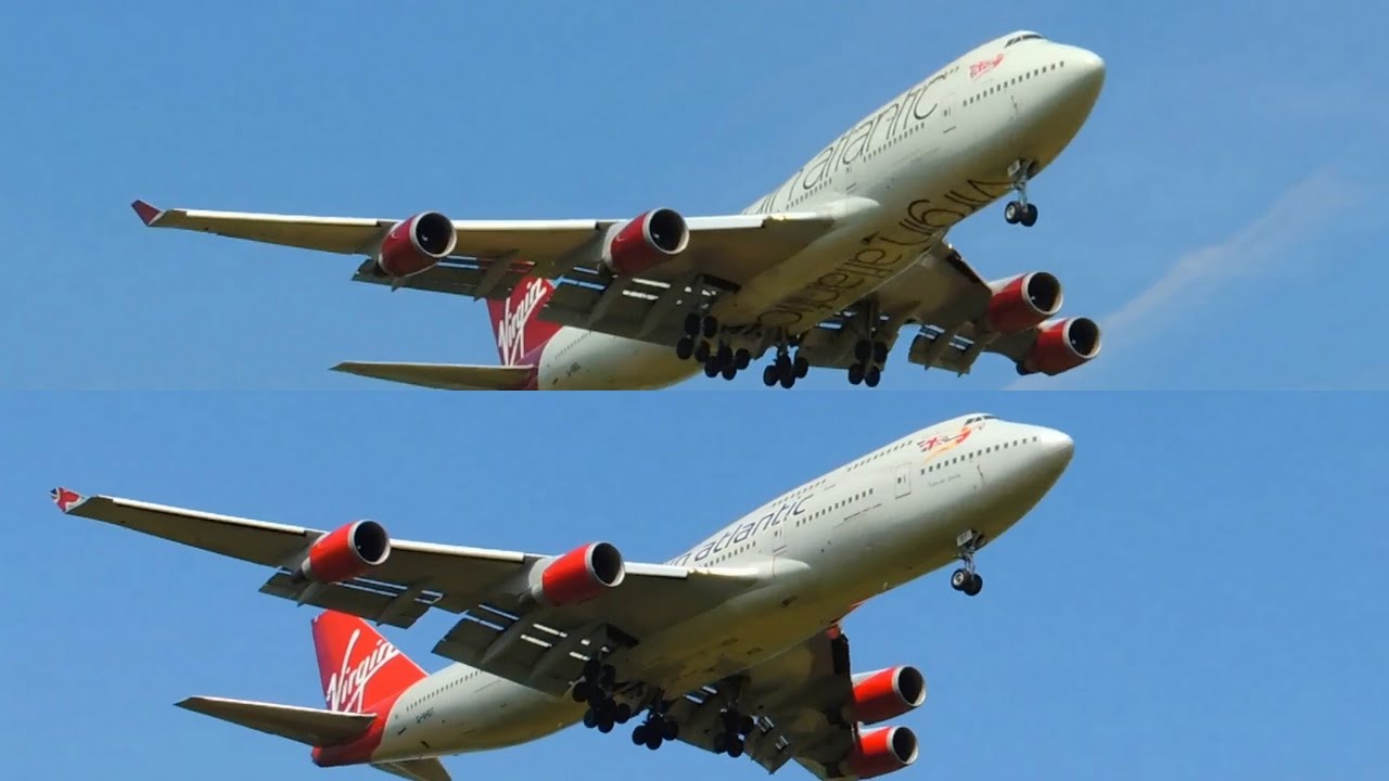 New/Old Livery Boeing 747 Virgin Atlantic - YouTube