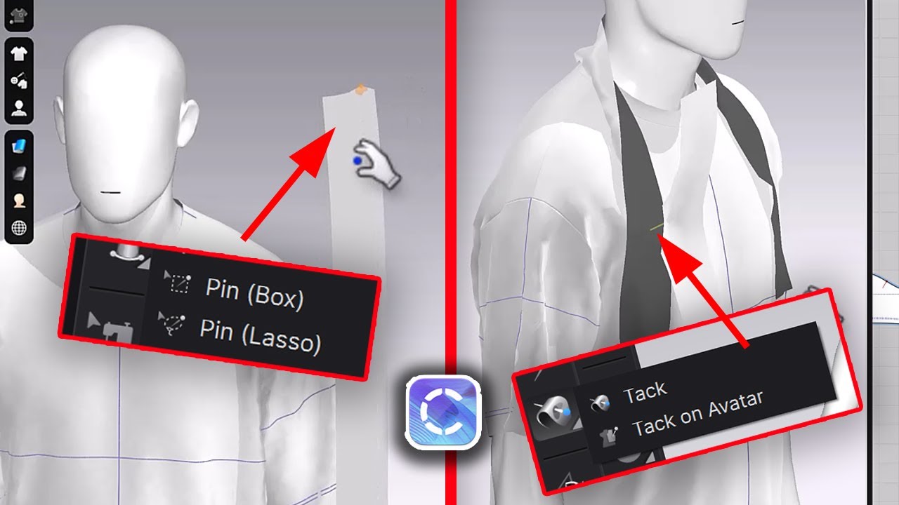 Pin & Tack Tool Basics: Beginner-Friendly CLO3D Tutorial! - YouTube
