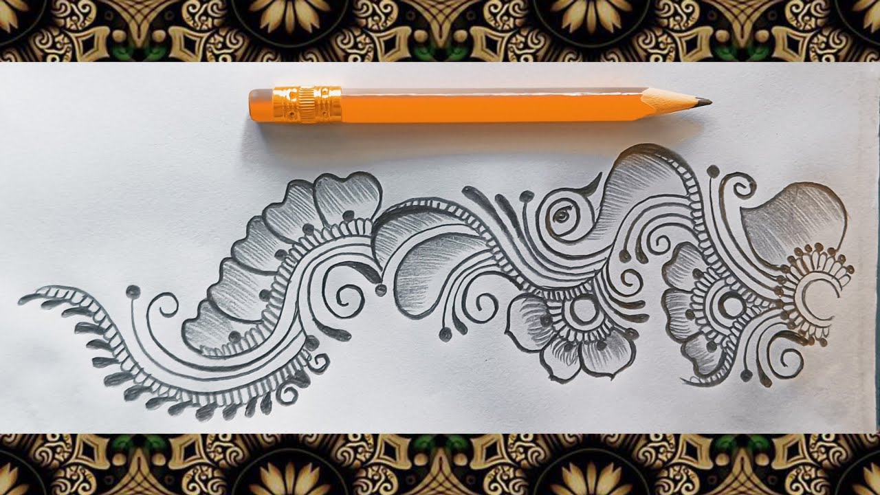 trending🔥🔥 pencil shaded design | GS mehndi arts - YouTube