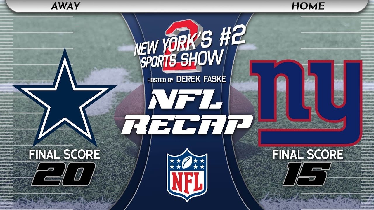 Giants lose again vs. division rival Cowboys on Primetime 20-15 - YouTube