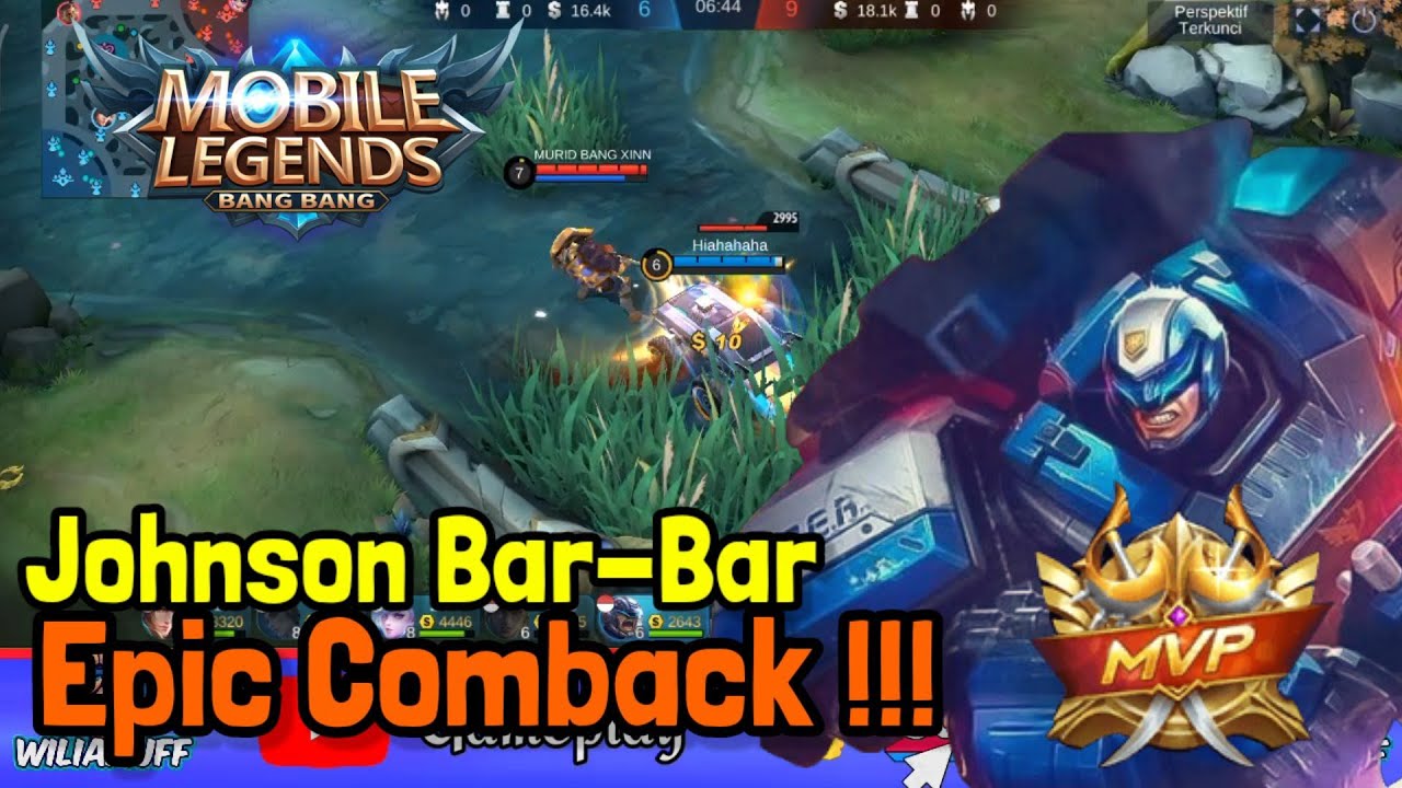Johnson Bar-bar | Epic Comeback | Ranked #mobilelegends - YouTube