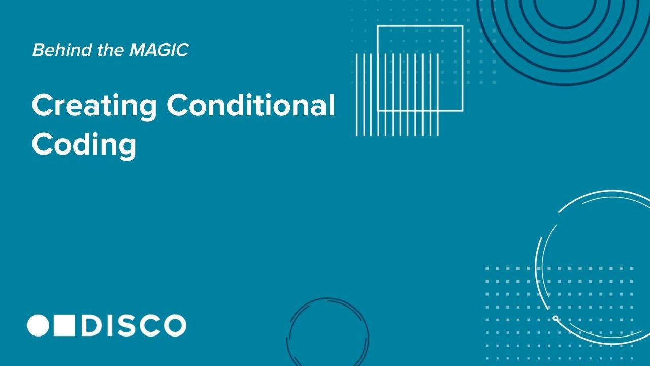 Creating Conditional Coding YouTube Creating Conditional Coding YouTube