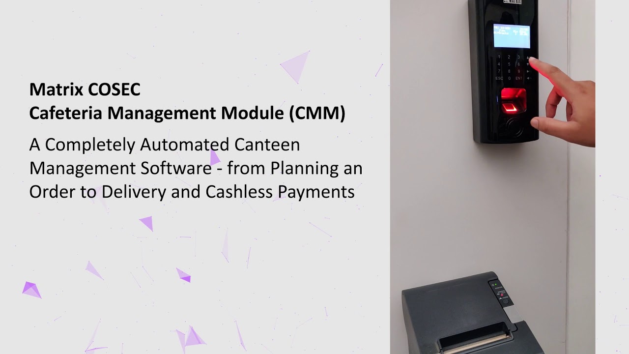 Cashless Cafeteria Management Solution | Matrix Comsec - YouTube