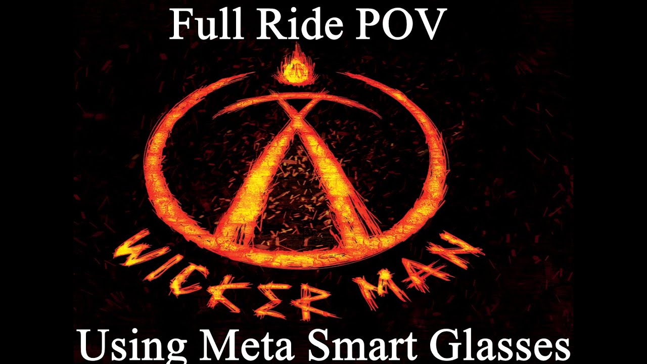 Wicker Man full ride at Alton towers using meta smart glasses - YouTube