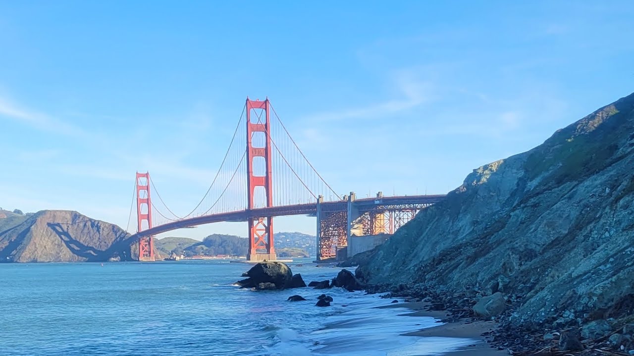 Hiking Golden Gate Bridge Trail - YouTube
