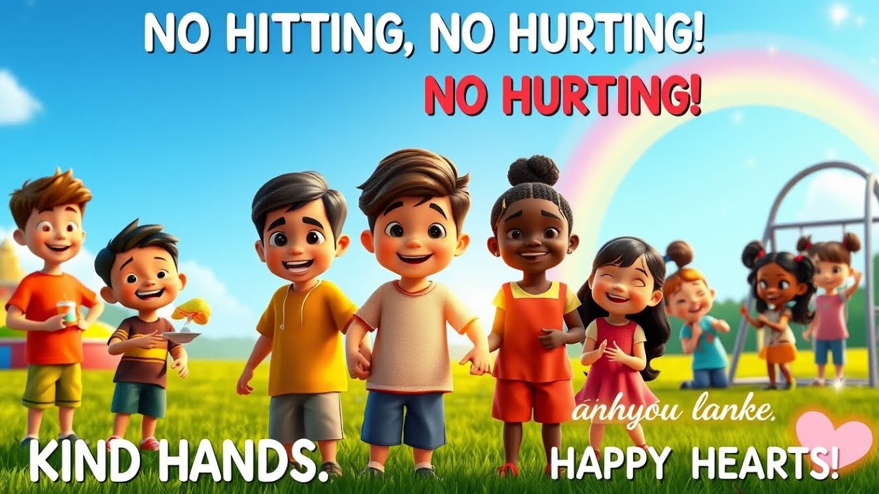 “Hands Are Kind | No Hitting Song for Kids | Fun Learning About ...