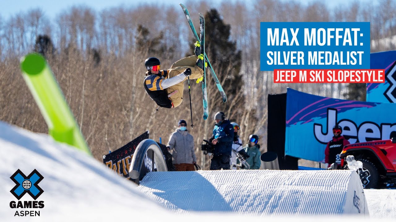 Max Moffat: Silver Medalist - Jeep Men's Ski Slopestyle | X Games Aspen 2022 - YouTube