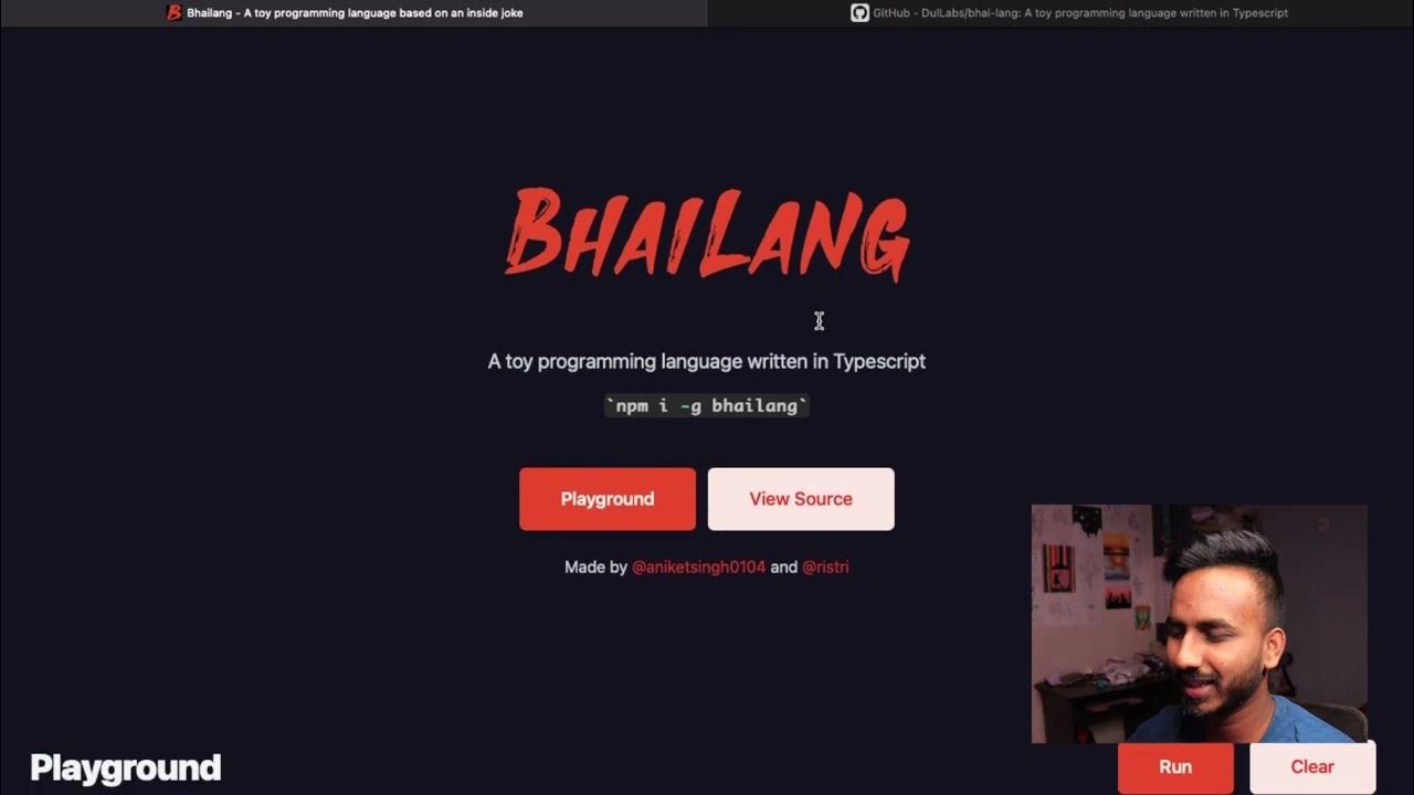bhailang programming language review - YouTube