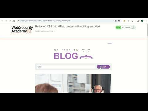 Reflected XSS into HTML context with nothing encoded - YouTube