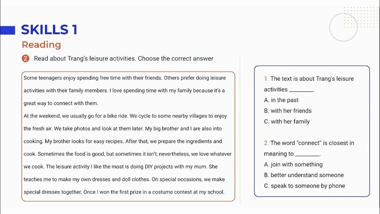 Unit 1 Skills 1 - YouTube