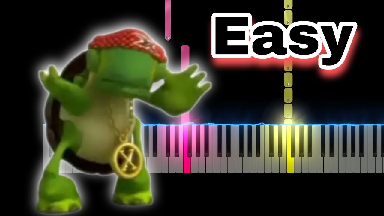 British Turtle Rapping Meme (Easy Piano Tutorial) - YouTube