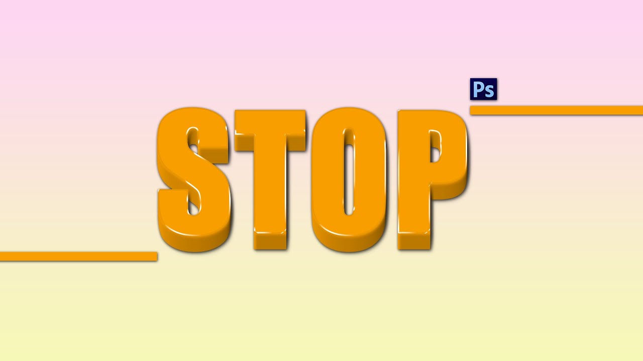 How to make 3D Text Effect in Photoshop | 3D Text Effect | Photoshop 3D ...