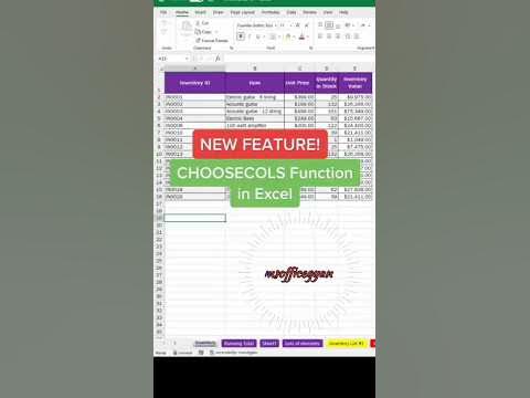 Advance Excel interview question? New function CHOOSECOLS function in Excel #excel #msofficegyan ...