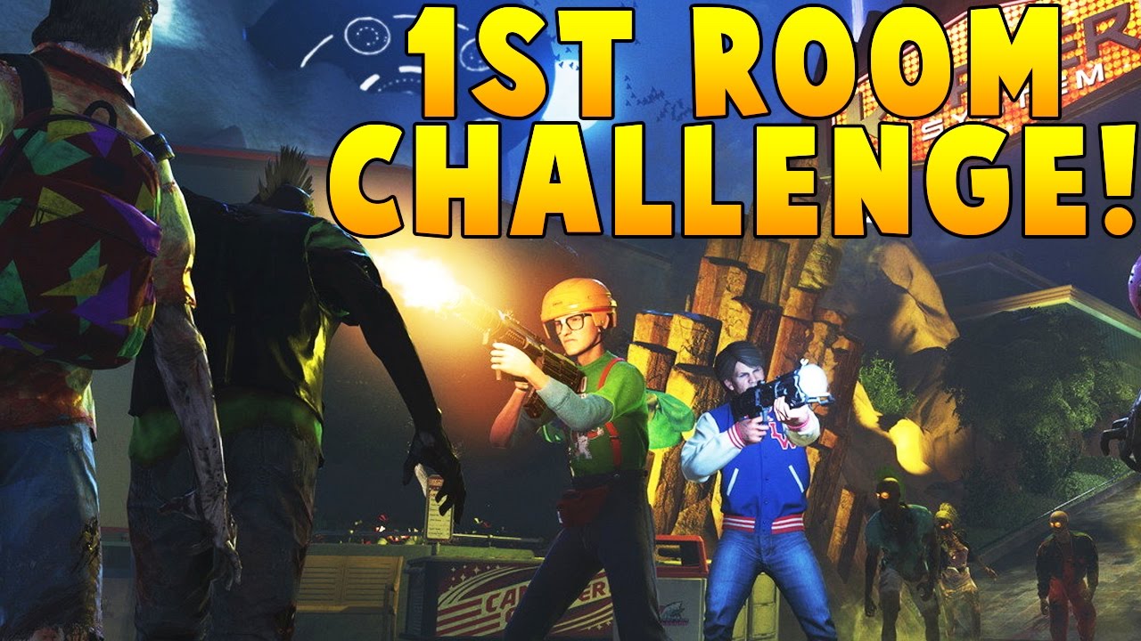 Call of Duty Zombies on Spaceland *1ST ROOM CHALLENGE* - YouTube