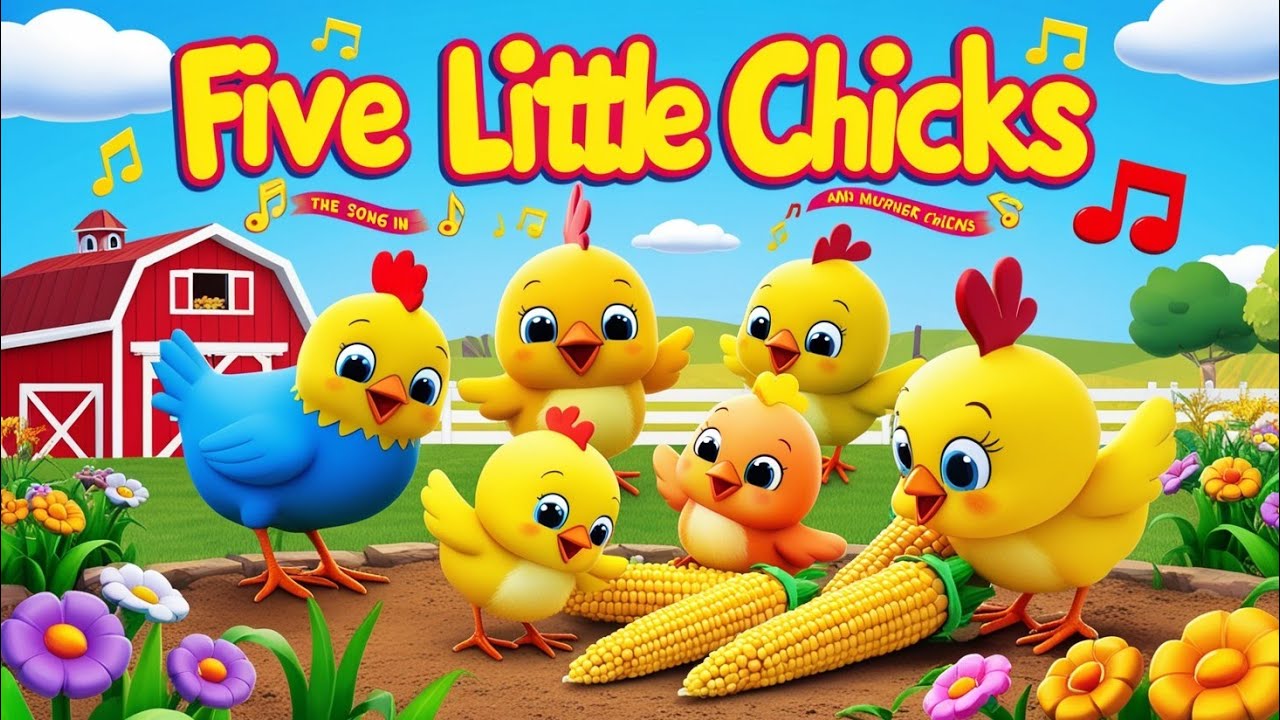 "🎶 Five Little Chicks and Other Fun Nursery Rhymes for Kids! 🐤 Sing ...