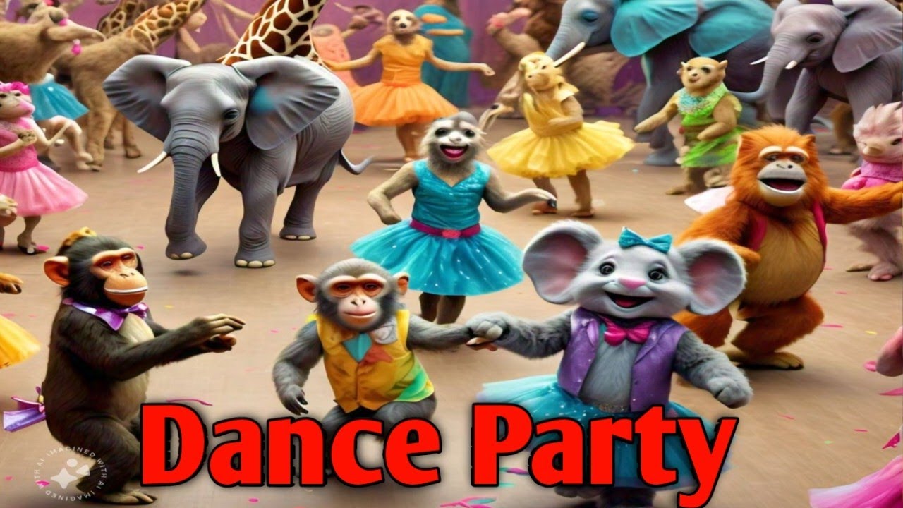 Forest jungle dance with THE KIBOOMERS Jungle Animals Song!Jungle ...