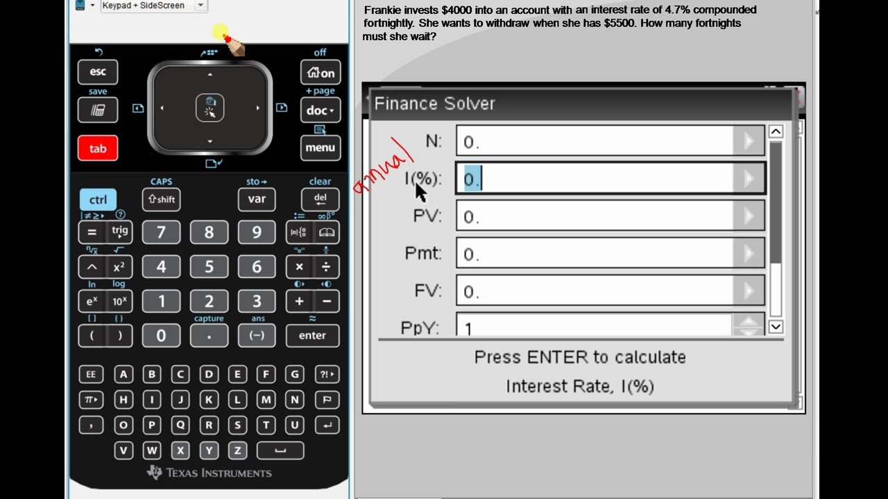 Compound Interest Example - Investment - Using CAS Finance Solver - YouTube