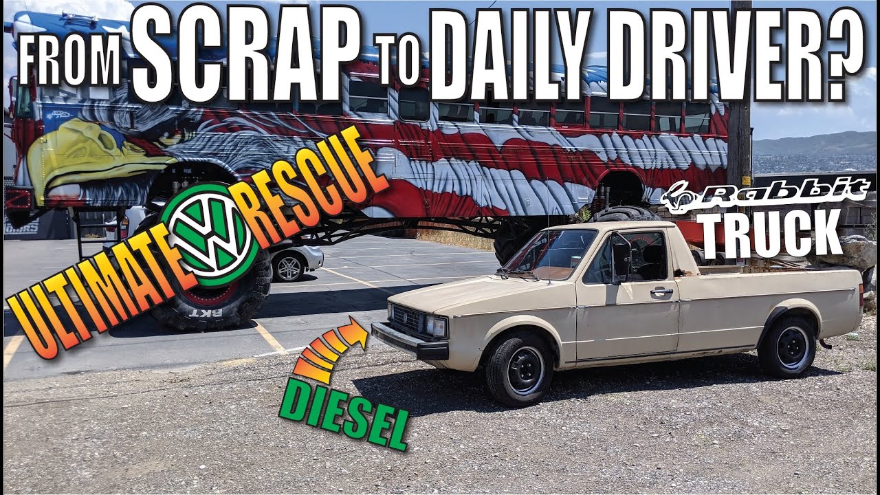 JUNK VW Diesel TRUCK made DAILY DRIVER brought back to life Part 3 ...