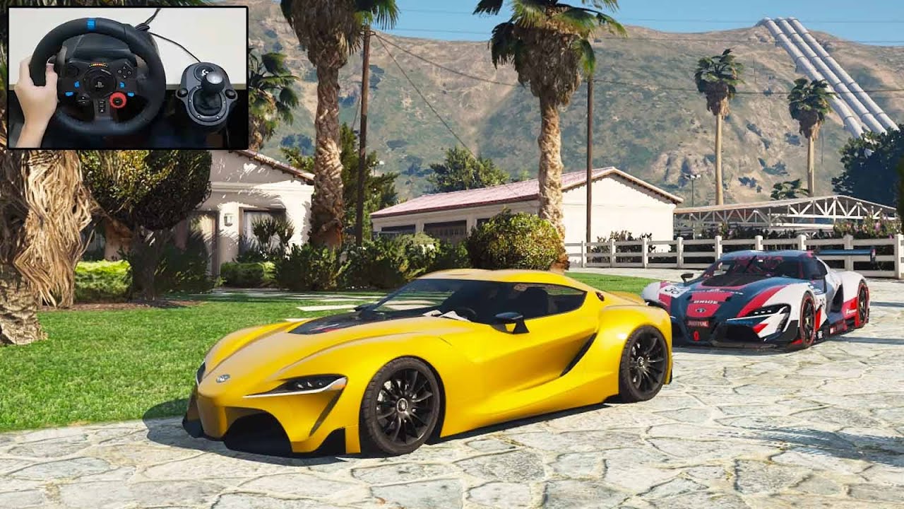 Toyota FT-1 Concept - Grand Theft Auto V - Logitech G29 Gameplay - YouTube