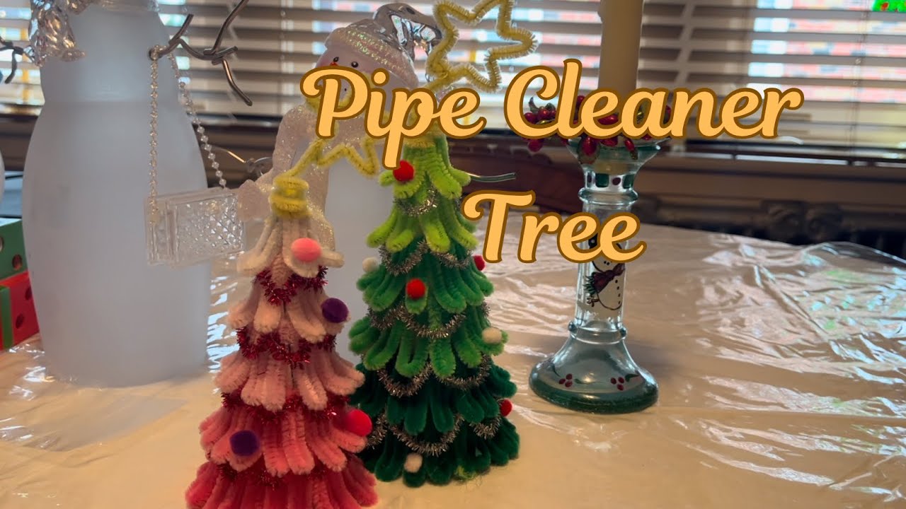 DIY Pipe Cleaner Christmas Trees - YouTube