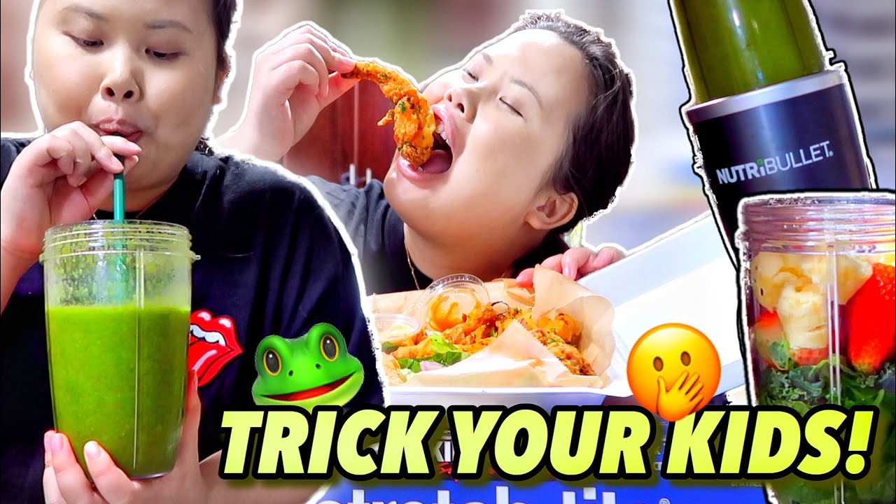 FRIED FROG LEGS + HOW TO MAKE THE BEST GREEN SMOOTHIE EVER MUKBANG 먹방 ...