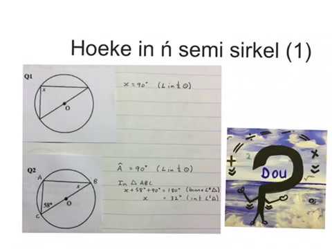 Euklidies Meetkunde Hoeke in ń semi sirkel (1) Graad 11+ (wiskdou ...
