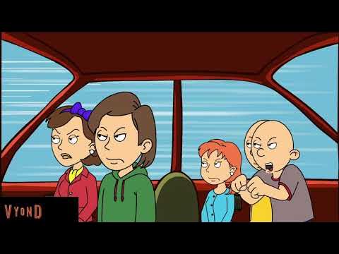 Classic Caillou misbehaves at the road to the airport and gets grounded (REUPLOAD) - YouTube