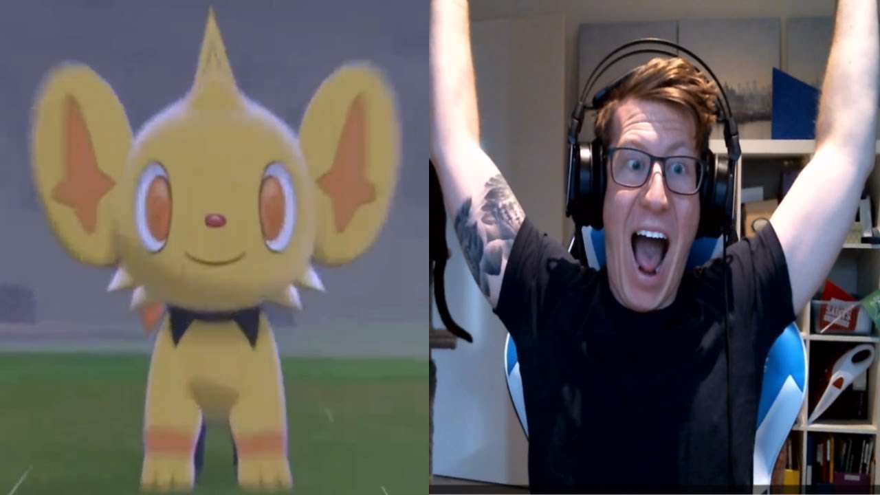 EPIC Shiny Shinx reaction after nearly 4k encounters in Pokemon Sword ...