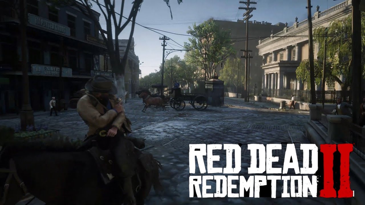 Robbing A Bank Scene - Benchmarking & Opening Scene - Red Dead ...