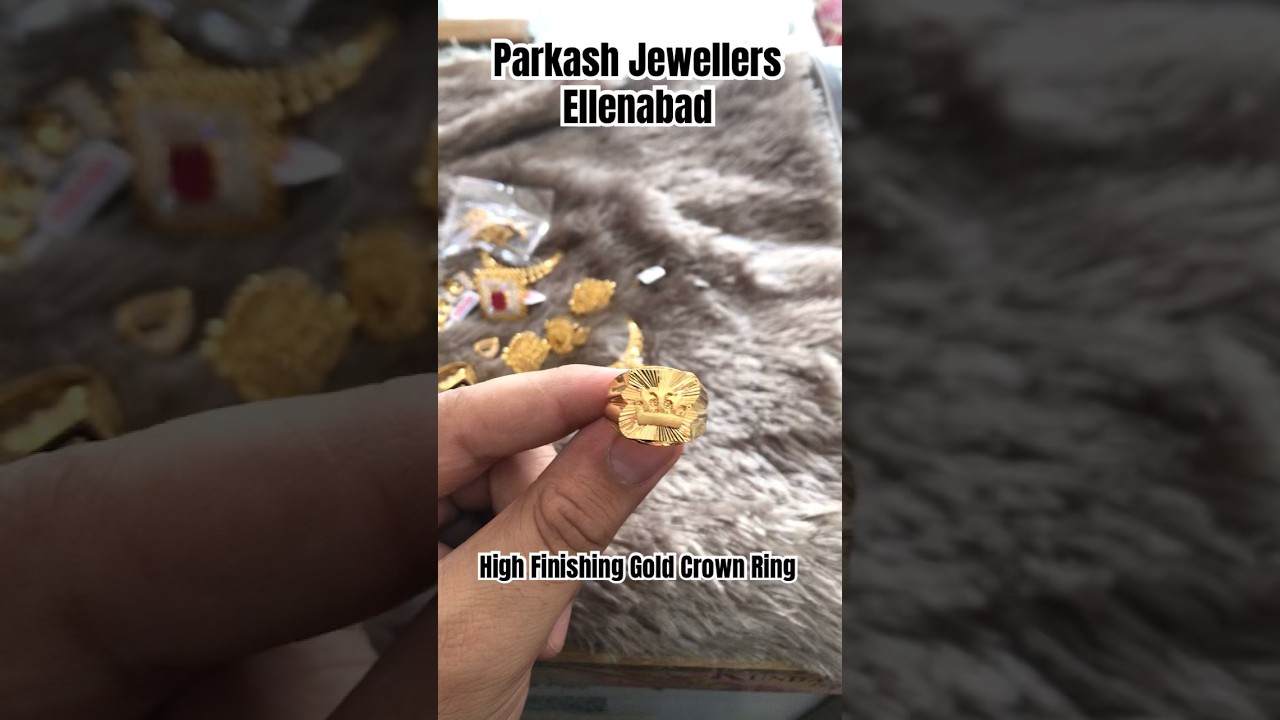 Gold Crown Ring #gold #goldjewellery #newdesign #trending - YouTube