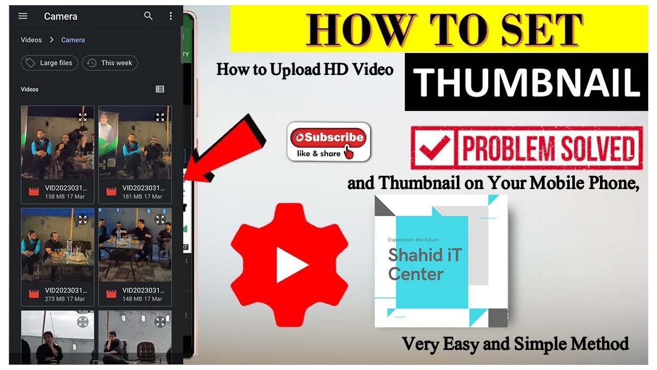 How to Upload HD Video and Thumbnail on Your Mobile Phone, Very Easy ...