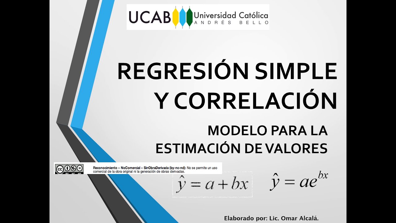 Regresión Simple y Correlación lineal - YouTube