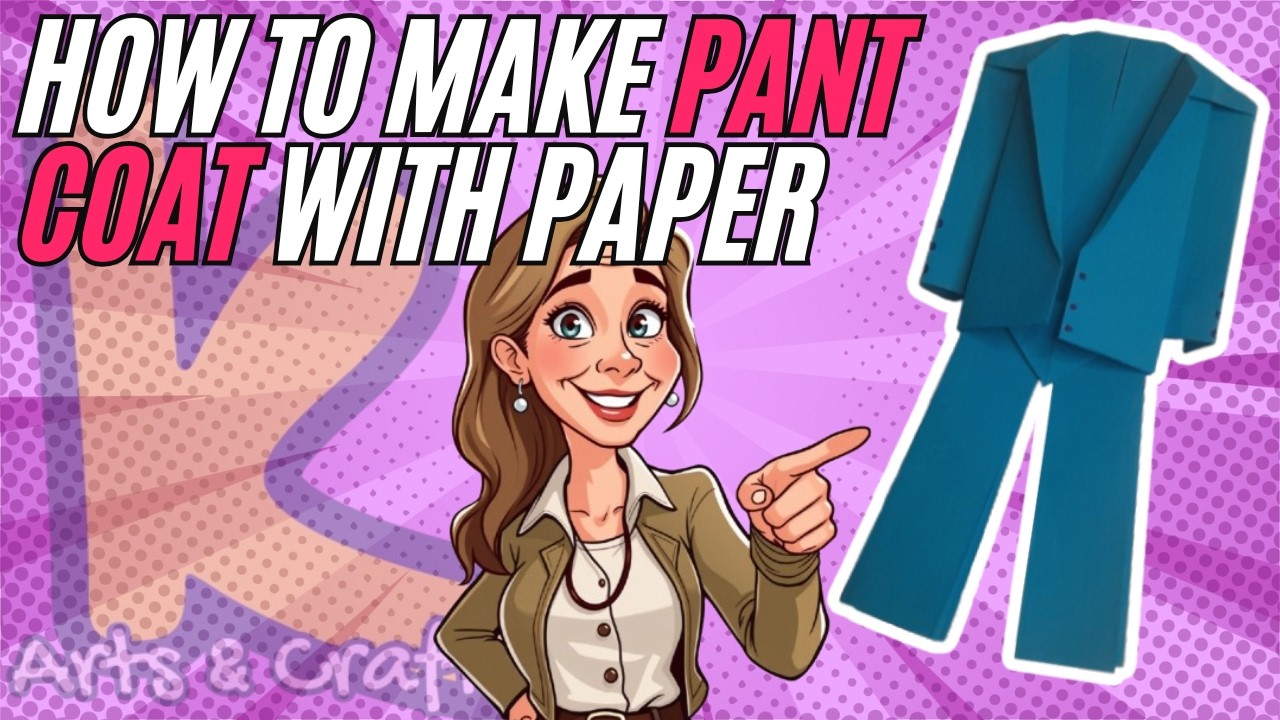 How TO Make Pant Coat With Paper | 2 Piece Suit | Easy Paper Crafts ...