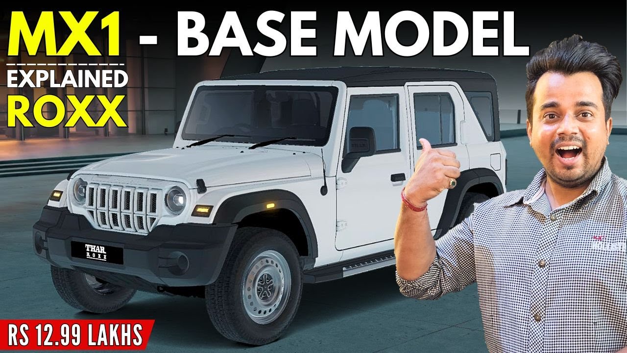 Mahindra THAR ROXX MX1 (Base Model) Walkaround - Rs 12.99 Lakhs ️THAR 5 ...