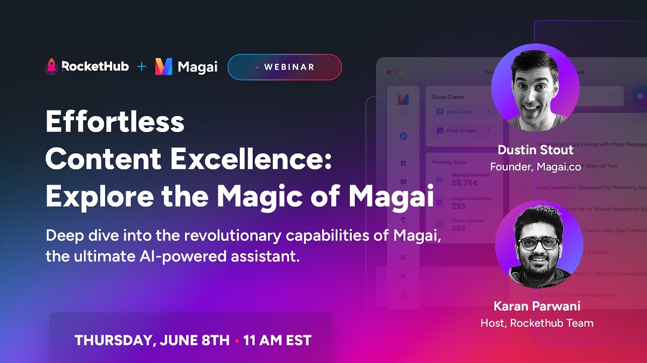 Magai Webinar: Effortless Content Excellence - Explore The Magic of ...