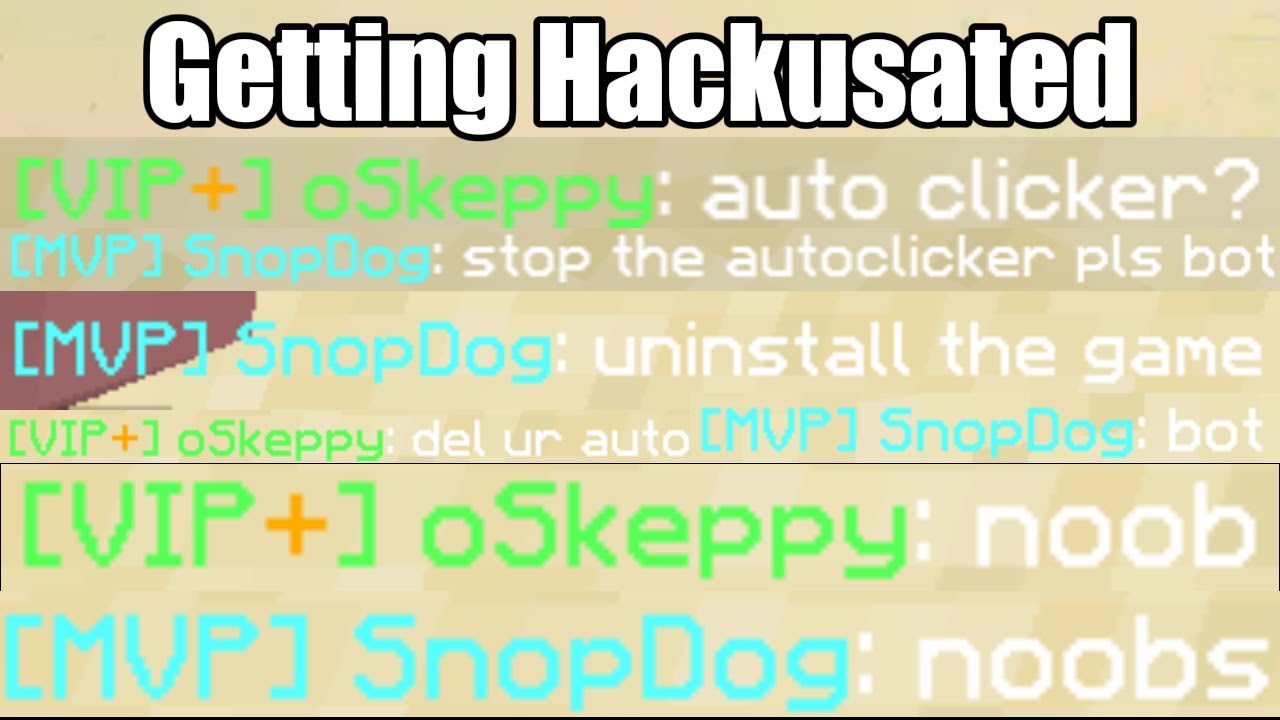 Getting Hackusated in Hypixel Bedwars - YouTube