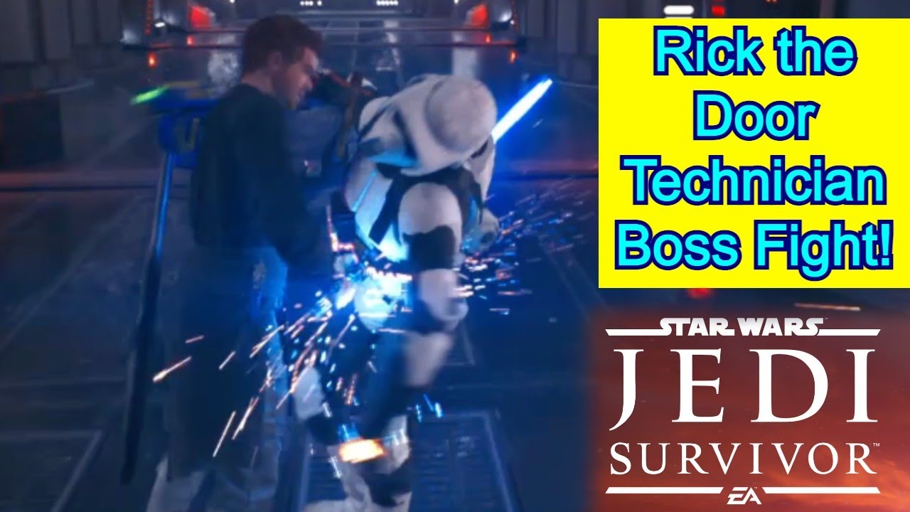 Star Wars Jedi: Survivor | Rick The Door Technician Boss Fight! - YouTube