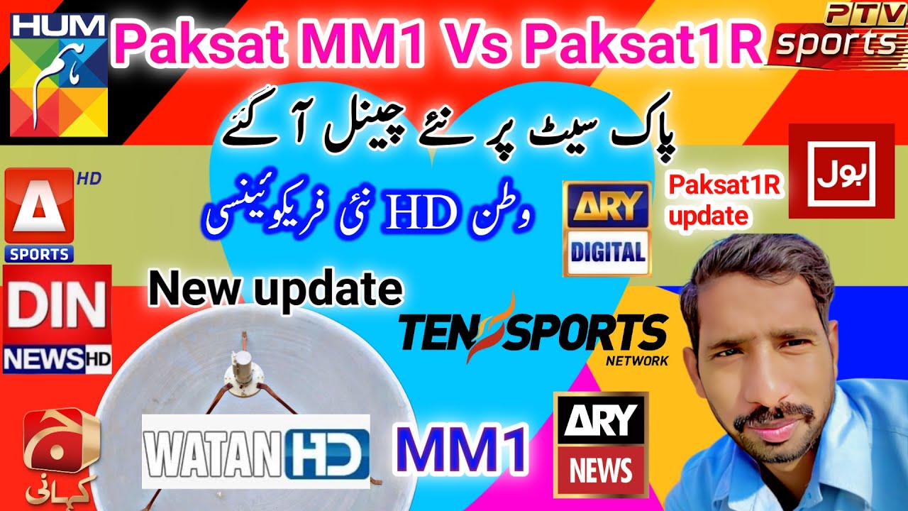 Paksat1R 38e Watan HD express Am6 New frequency| Paksat latest channel ...