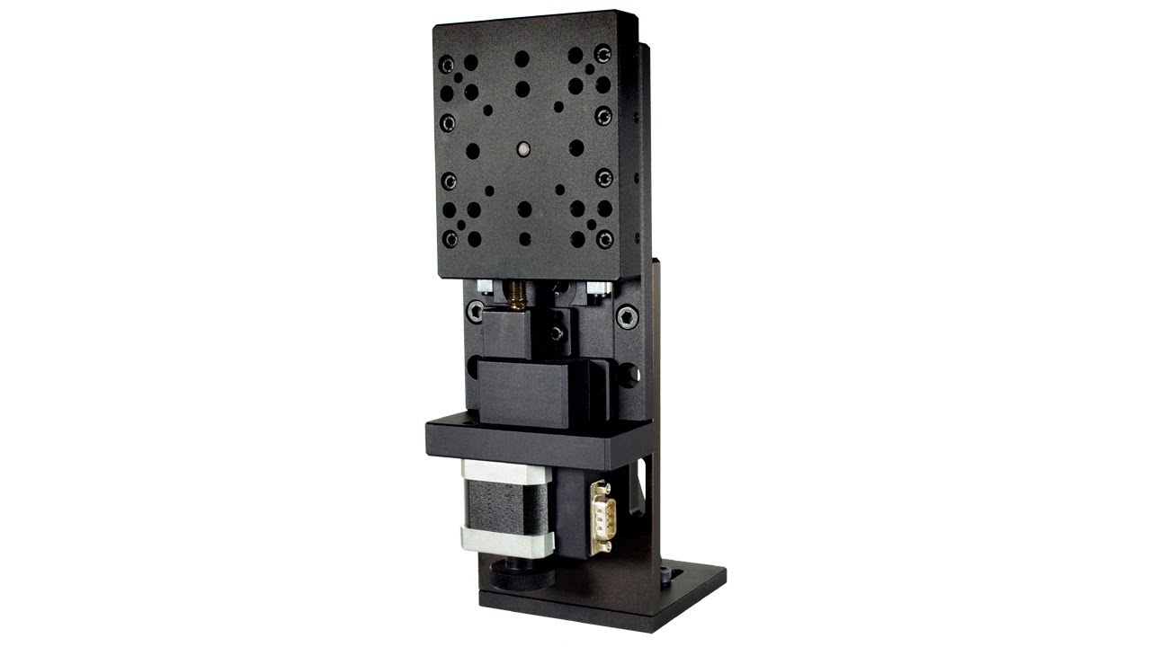 Motorized Linear Stages - Motion Control Sub-micron Z axis Stage - YouTube